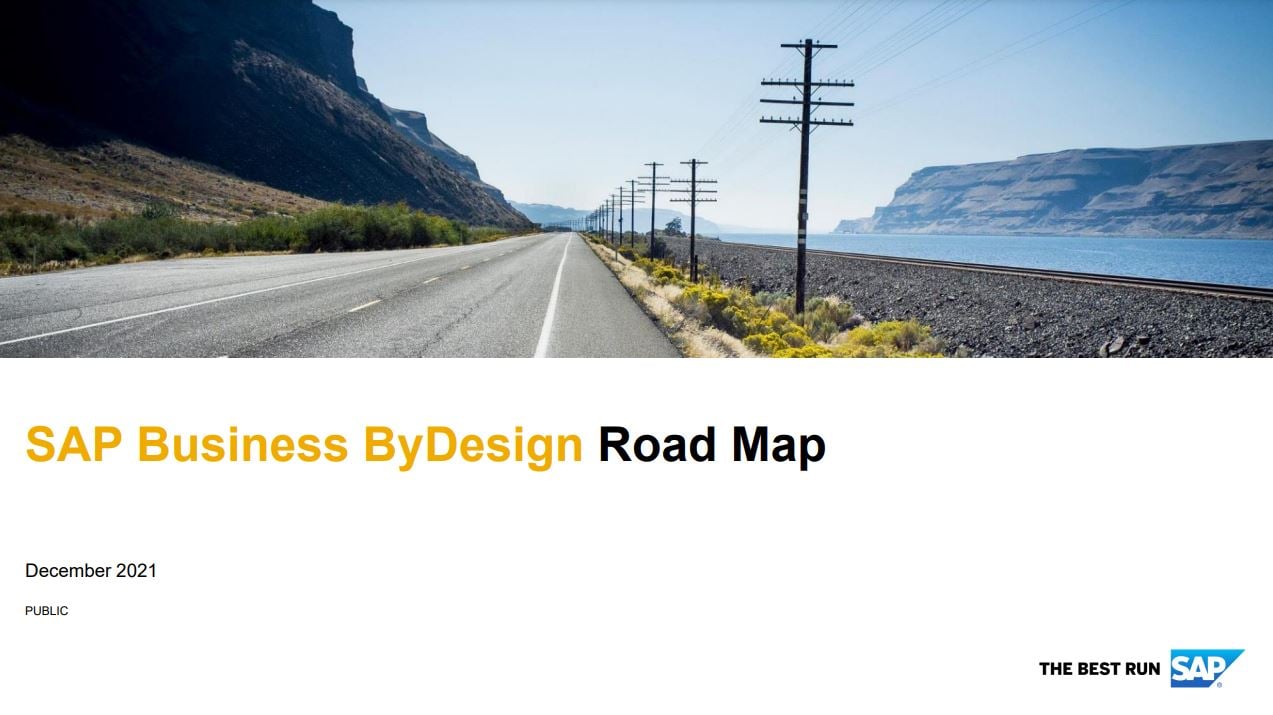 SAP Business ByDesign Road Map